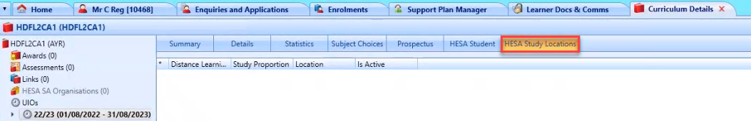 HESA Data Futures Changes for 4.44